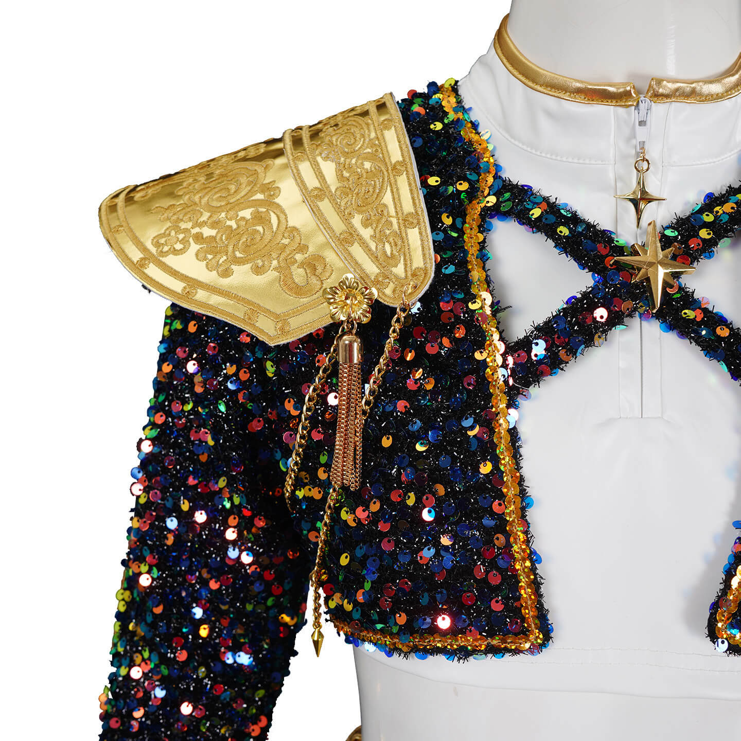 Kids Kpop Demon Hunters Costume Rumi Golden Black Dance Cosplay Outfit ...