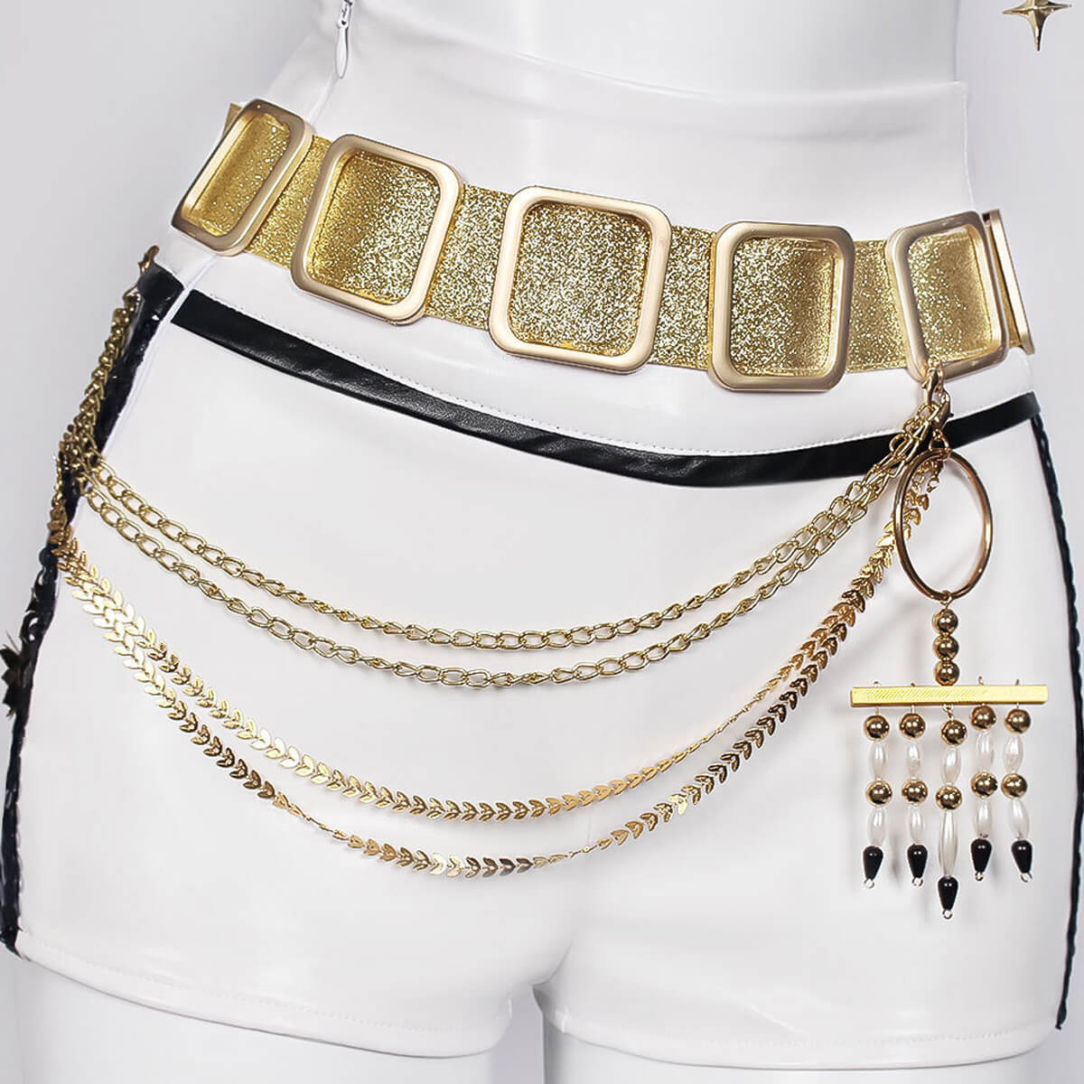 Rumi Golden Costume Kpop Demon Hunters Rumi Black Dance Halloween Outf ...